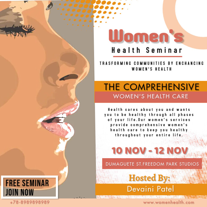 WOMEN HEALTH Template | PosterMyWall