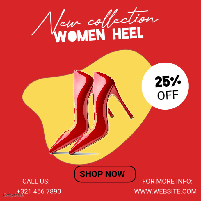 Women heel Template | PosterMyWall