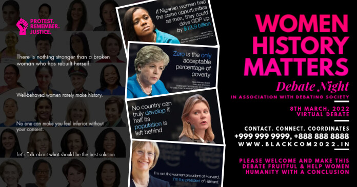 Women History Debate 2022 Template | PosterMyWall