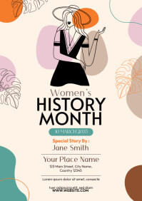Women History Month Flyer Template | PosterMyWall