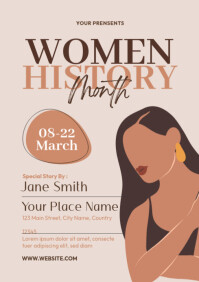 Women History Month Flyer Template | PosterMyWall