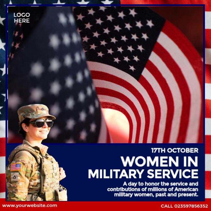 Women in Military Service For America Ad Template | PosterMyWall