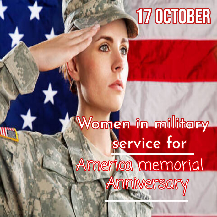 Women military service instagram post Template | PosterMyWall