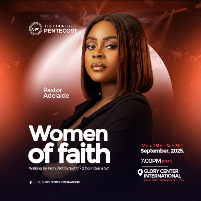 Women of Faith Church Poster Design Template | PosterMyWall