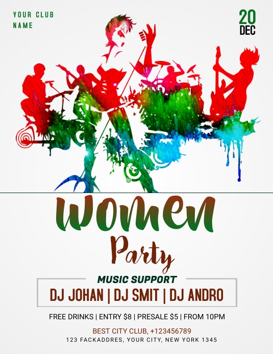 Women Party Flyer Template | PosterMyWall