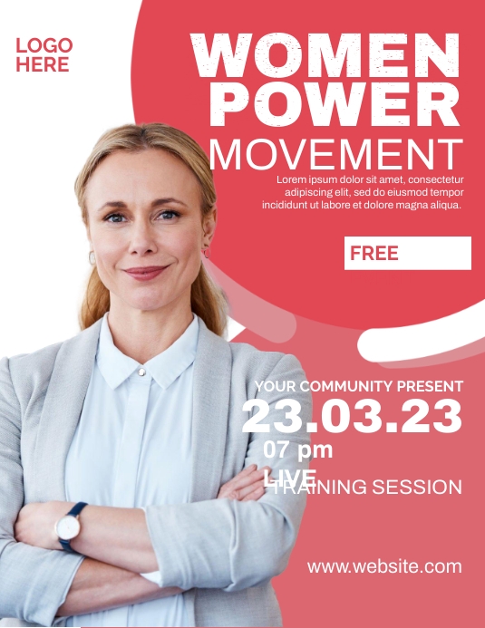 Women Power Movement Design Template | PosterMyWall