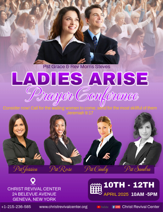 Women prayer Conference Template | PosterMyWall