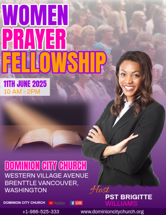 Women Prayer Fellowship Template | PosterMyWall