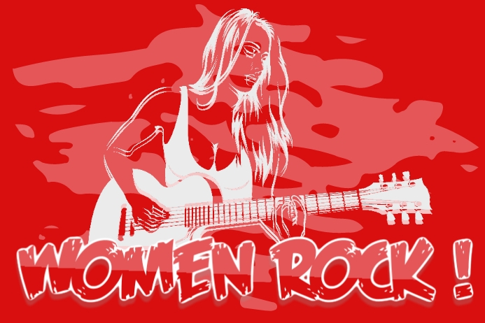 Women Rock ! Label 2 Template | PosterMyWall
