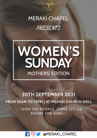 women's sunday service Template | PosterMyWall