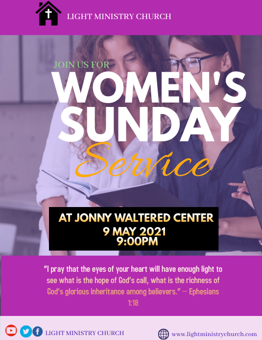Women Sunday Template | PosterMyWall