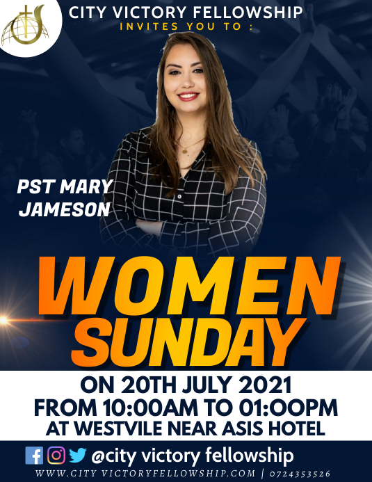 Women Sunday Template | PosterMyWall
