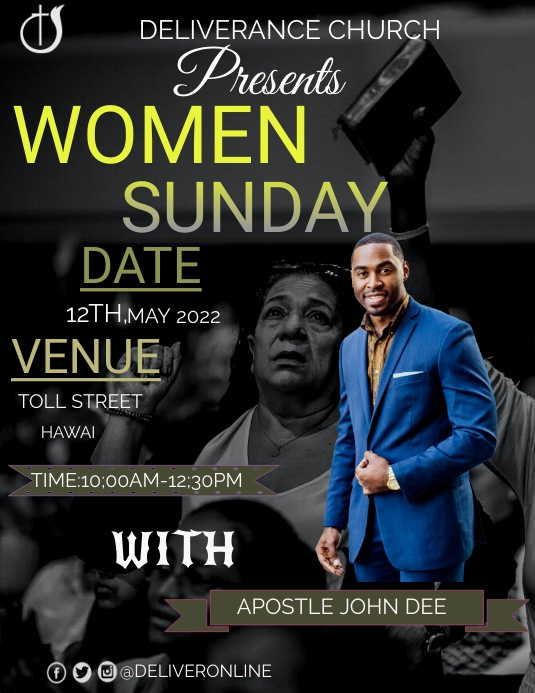 women sunday Template | PosterMyWall