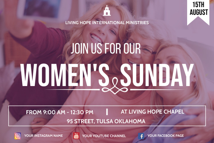 Plantilla de Mujeres | PosterMyWall