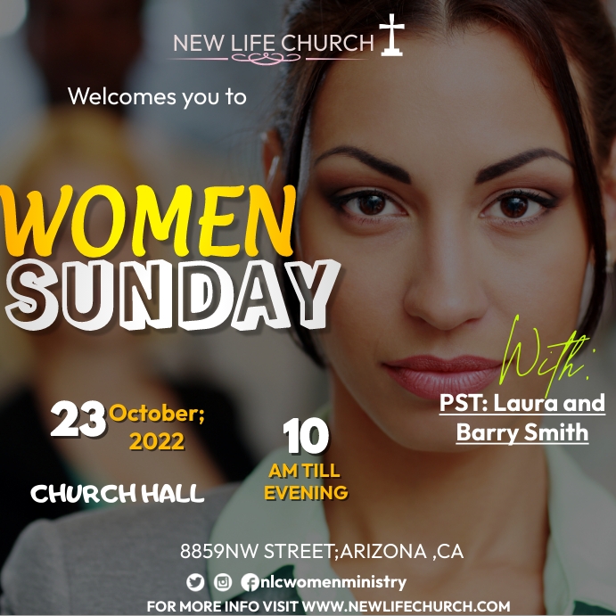 Women Sunday Template | PosterMyWall