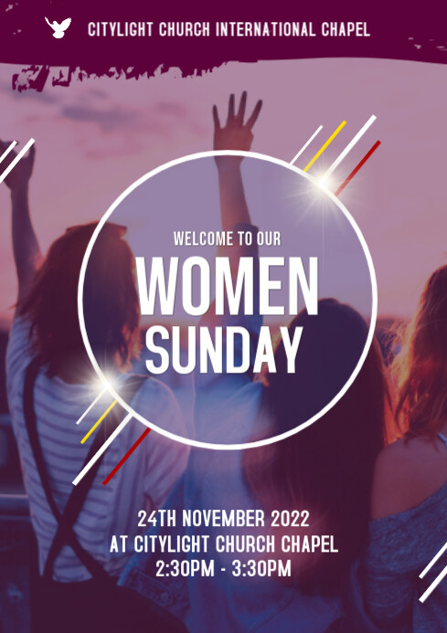 Copy of women sunday flyer design | PosterMyWall
