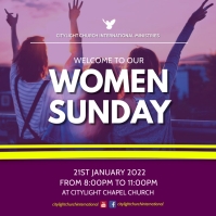 women sunday flyer template | PosterMyWall