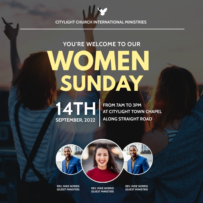 Brochure Du Modèle de Flyer Du Dimanche Des Femmes | PosterMyWall