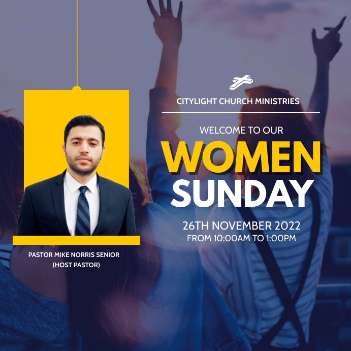 women sunday flyer template | PosterMyWall