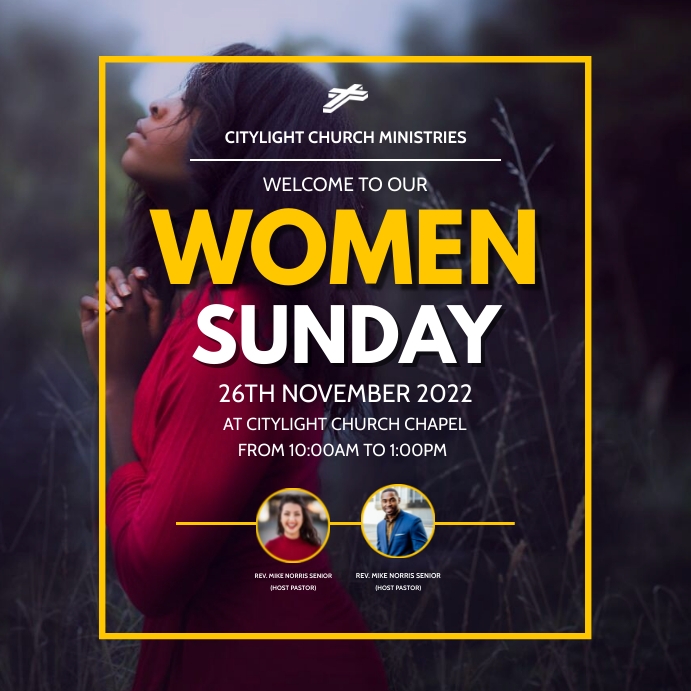 women sunday flyer template | PosterMyWall