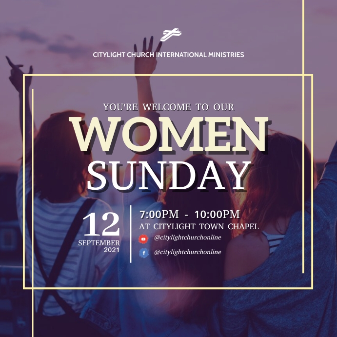 women sunday flyer template | PosterMyWall