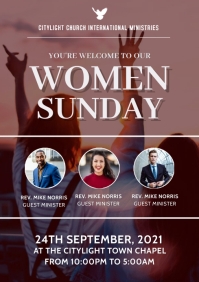 women sunday flyer design Template | PosterMyWall