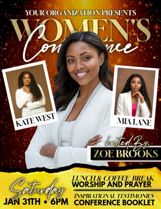 Women united in purpose conference Template | PosterMyWall