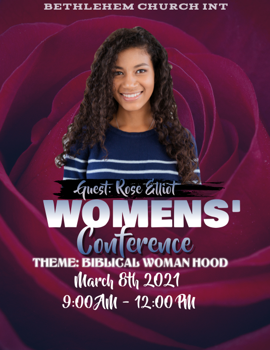Womens' conference poster Template | PosterMyWall