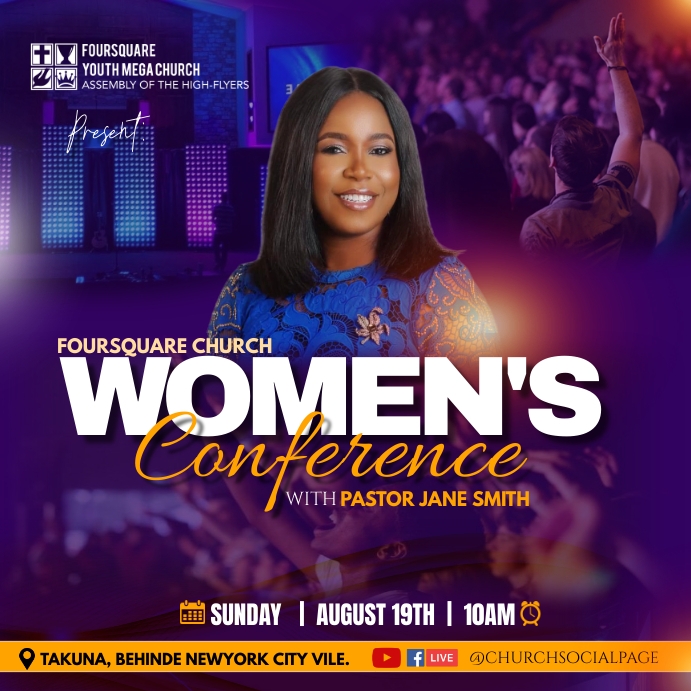 WOMENS Church Flyer (10) Template | PosterMyWall