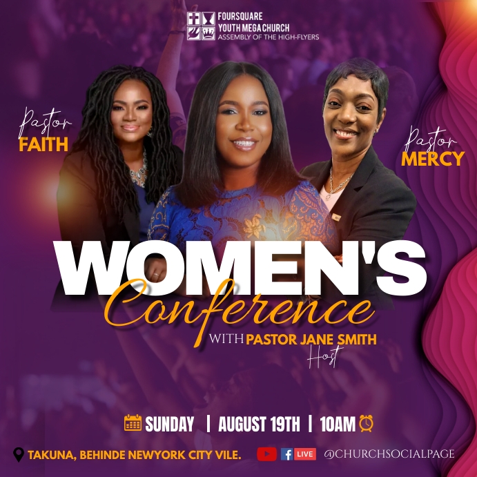 WOMENS Church Flyer (3) Template | PosterMyWall