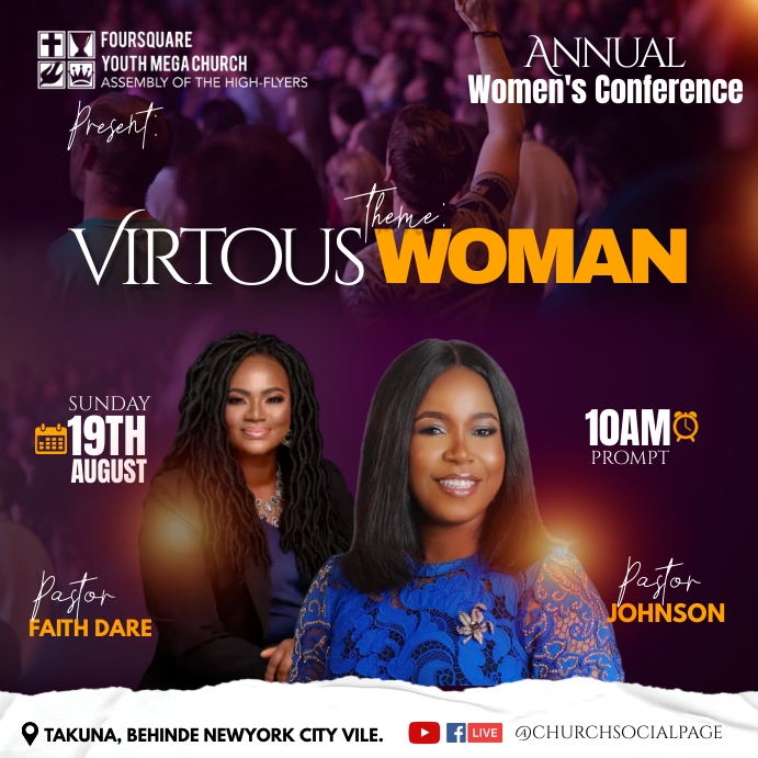 WOMENS Church Flyer (6) Template | PosterMyWall