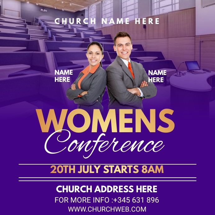 Womens conference Template | PosterMyWall