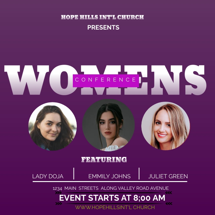 Womens conference Template | PosterMyWall