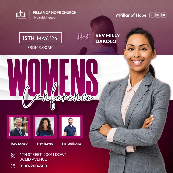 Womens conference Template | PosterMyWall
