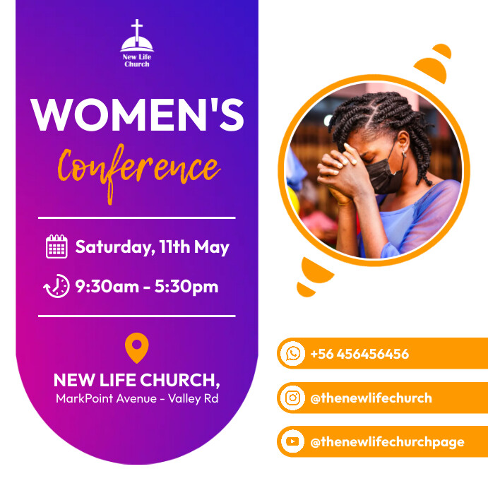 womens conference Template | PosterMyWall
