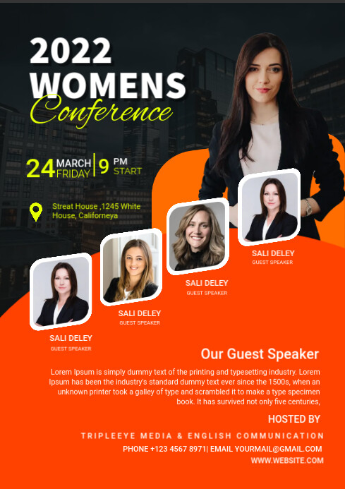 Womens Conference Template | PosterMyWall