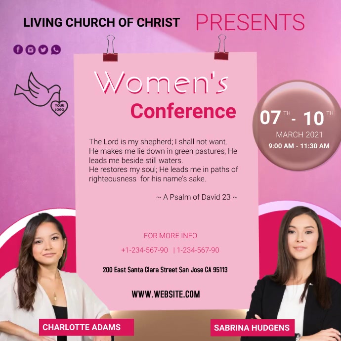 womens conference Template | PosterMyWall