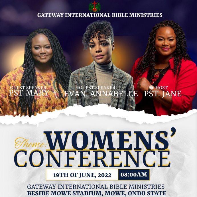 Copy of WOMENS CONFERENCE FLYER TEMPLATE | PosterMyWall