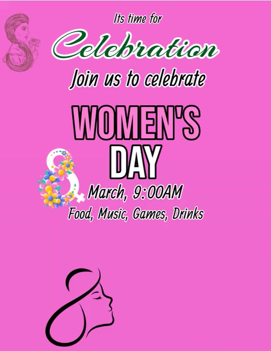 womens day celebration invitation flyer (1) Template | PosterMyWall
