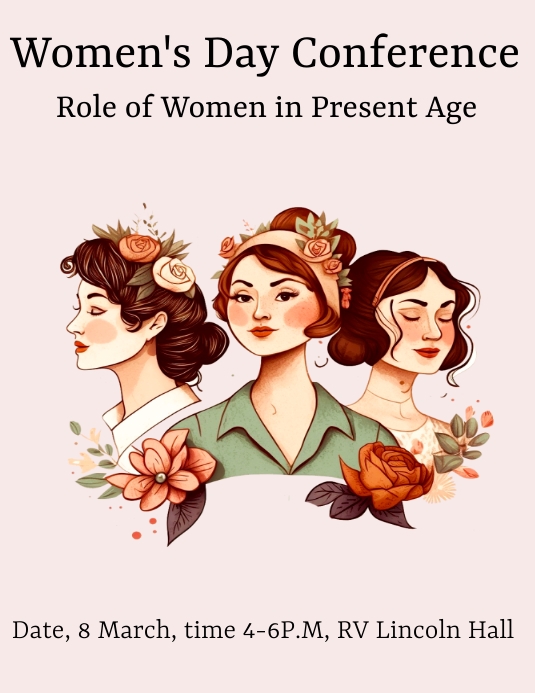 womens day conference Template | PosterMyWall