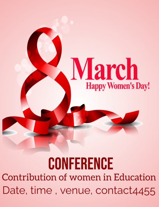 womens day conference Template | PosterMyWall