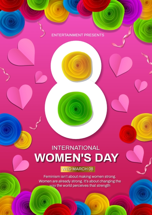 Plantilla de Del Día de La Mujer | PosterMyWall