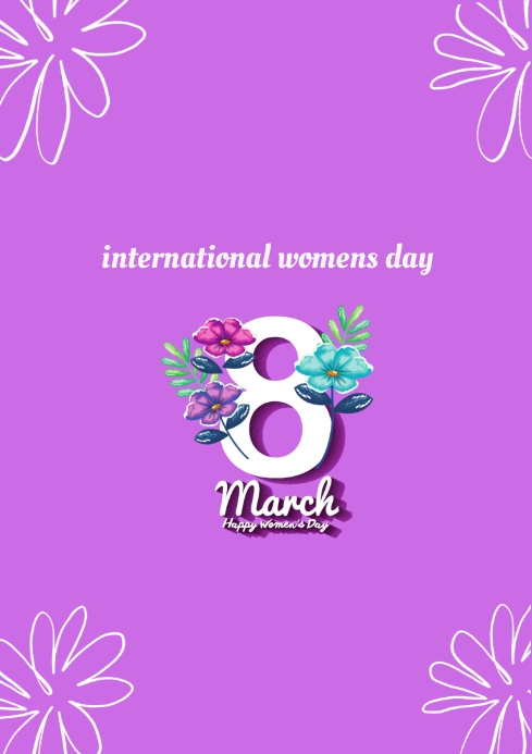 Womens day international march 8 Template | PosterMyWall
