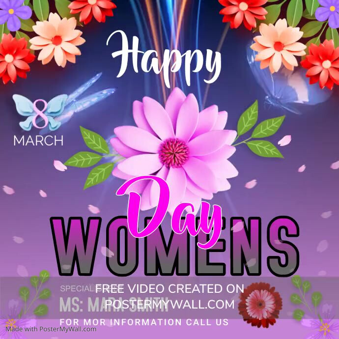 Womens day video flyer Template | PosterMyWall