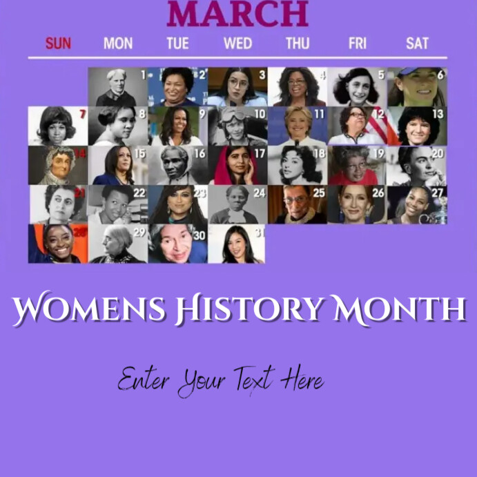 womens history month, womens history Template | PosterMyWall