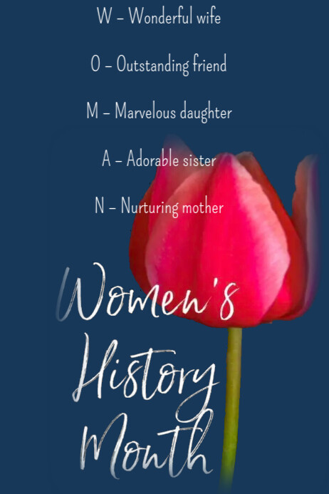 Copy of WOMENS HISTORY MONTH | PosterMyWall