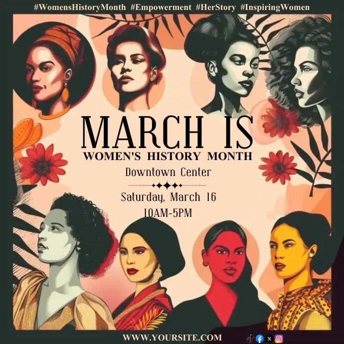 Copy of Womens History Month Poster, Womens History M | PosterMyWall