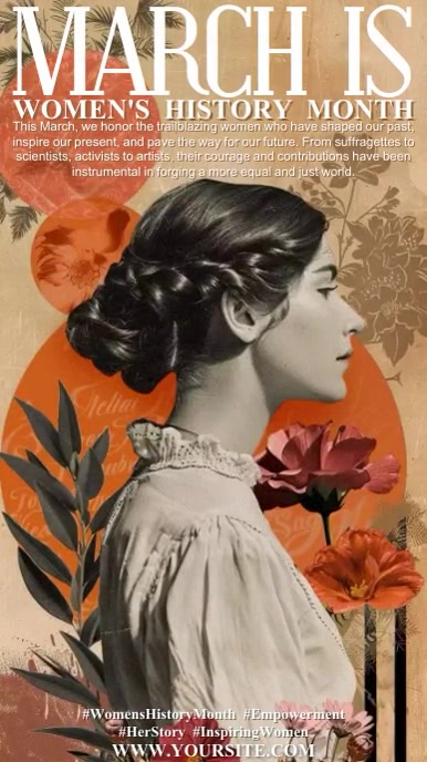 womens history month tiktok instagram Template | PosterMyWall