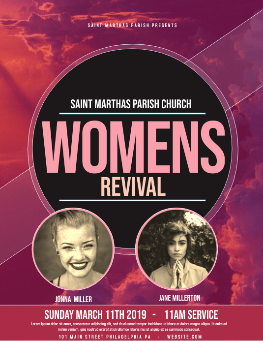Womens Revival Template | PosterMyWall