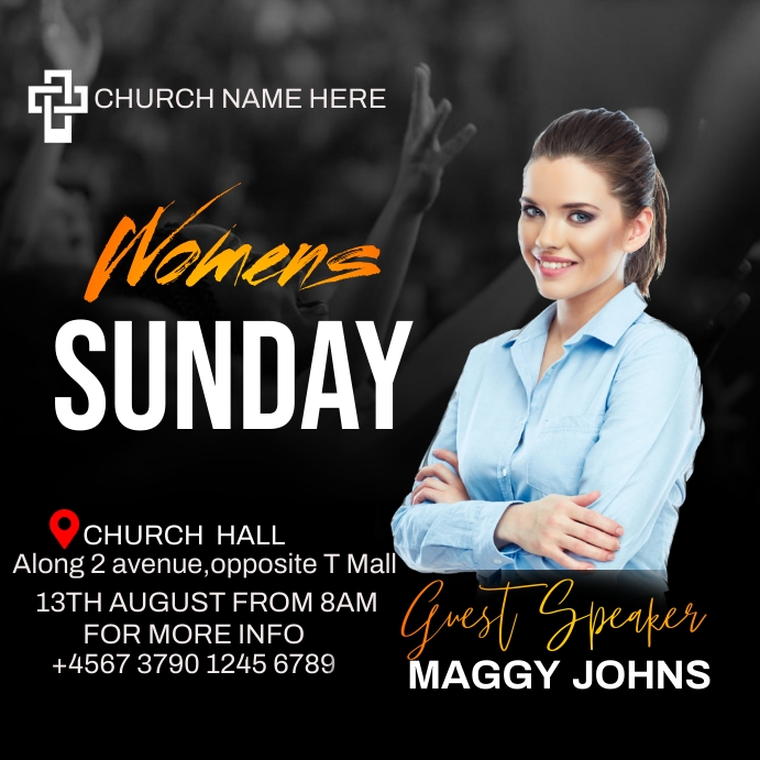 Womens sunday Template | PosterMyWall